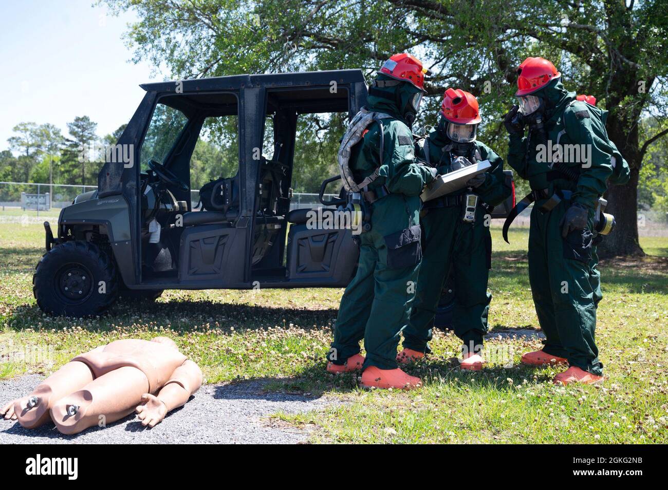 U.S. Airmen from the 125th Fighter Wing’s Fatality Search and Recovery ...