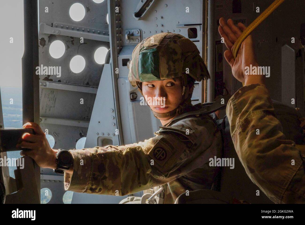 Women assigned to the 82nd Airborne Division, Pope Army Airfield, N.C ...