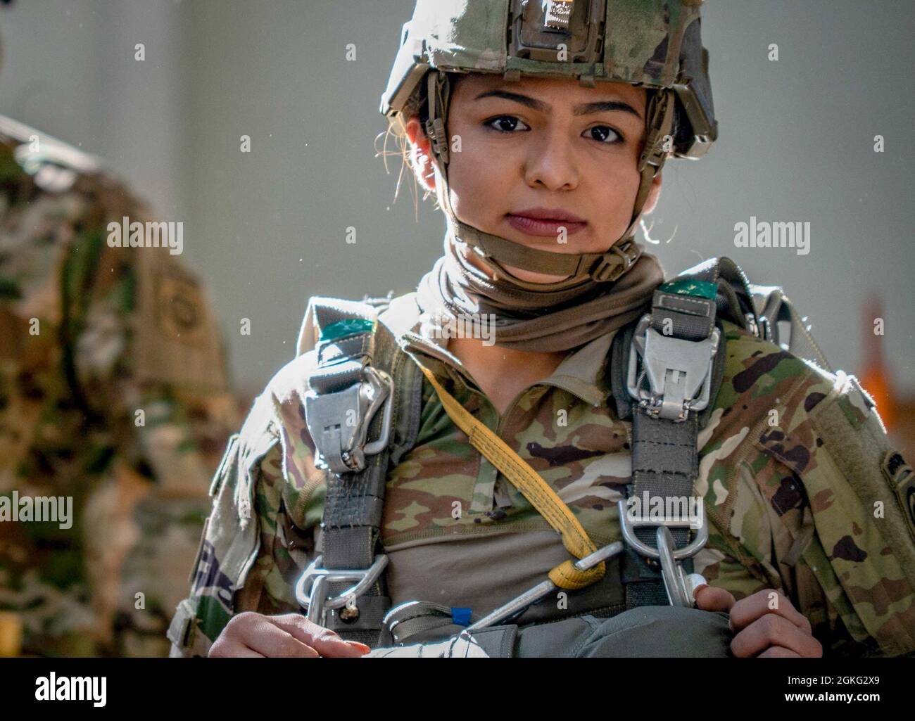 Women assigned to the 82nd Airborne Division, Pope Army Airfield, N.C ...