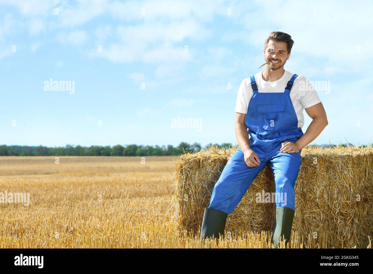 Chewing straw and man hi-res stock photography and images - Alamy