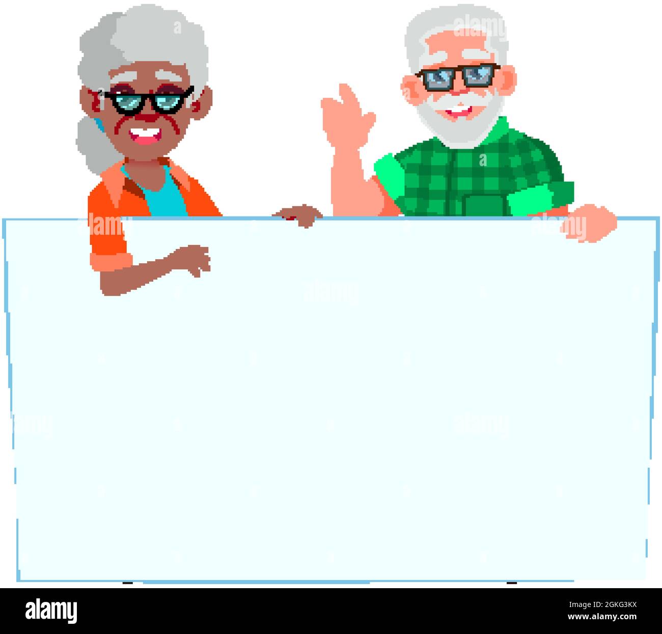 Male volunteer hold placard Stock Vector Images - Alamy