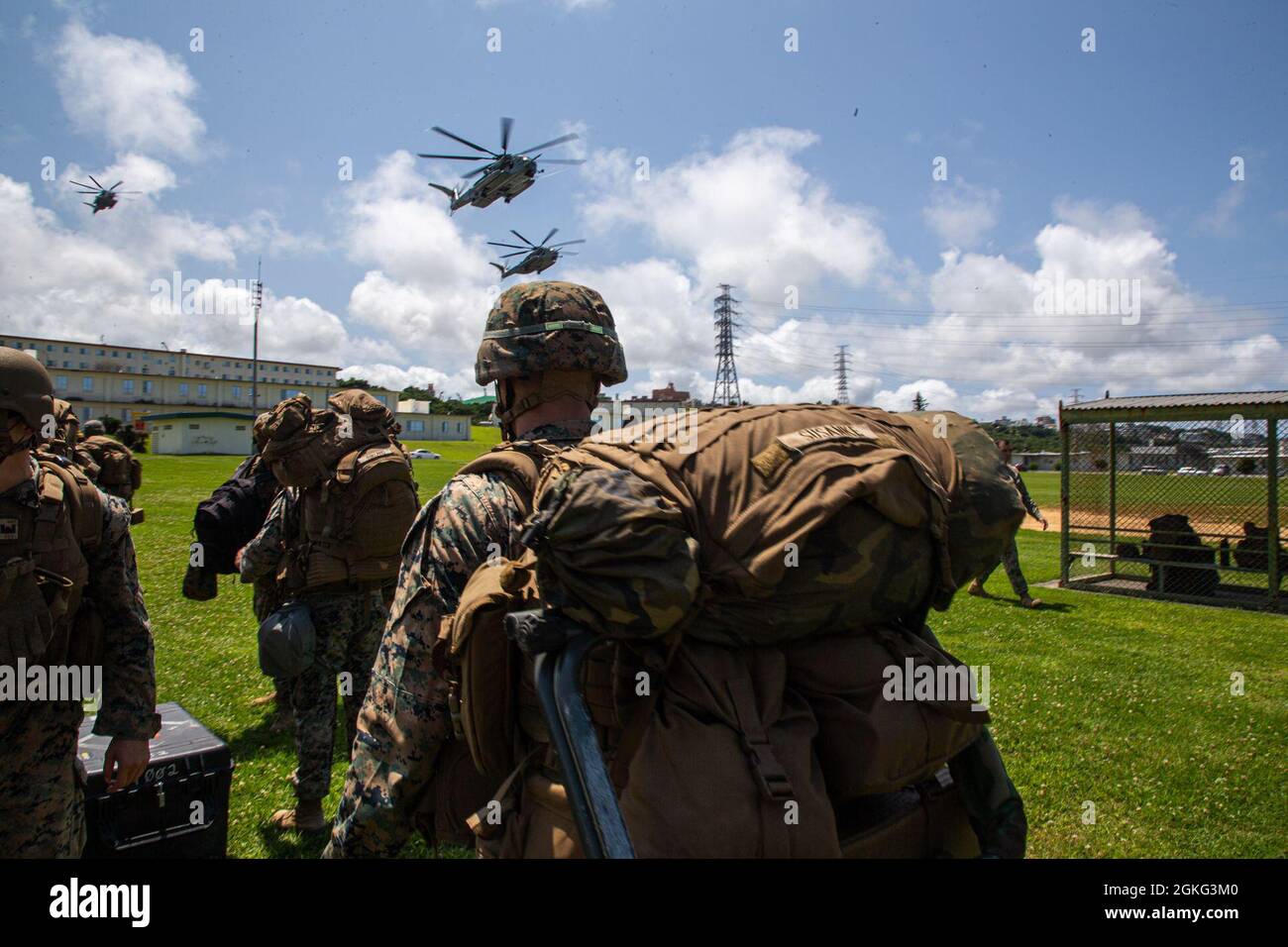 U.S. Marines with Marine Wing Support Squadron (MWSS) 172, prepare to ...