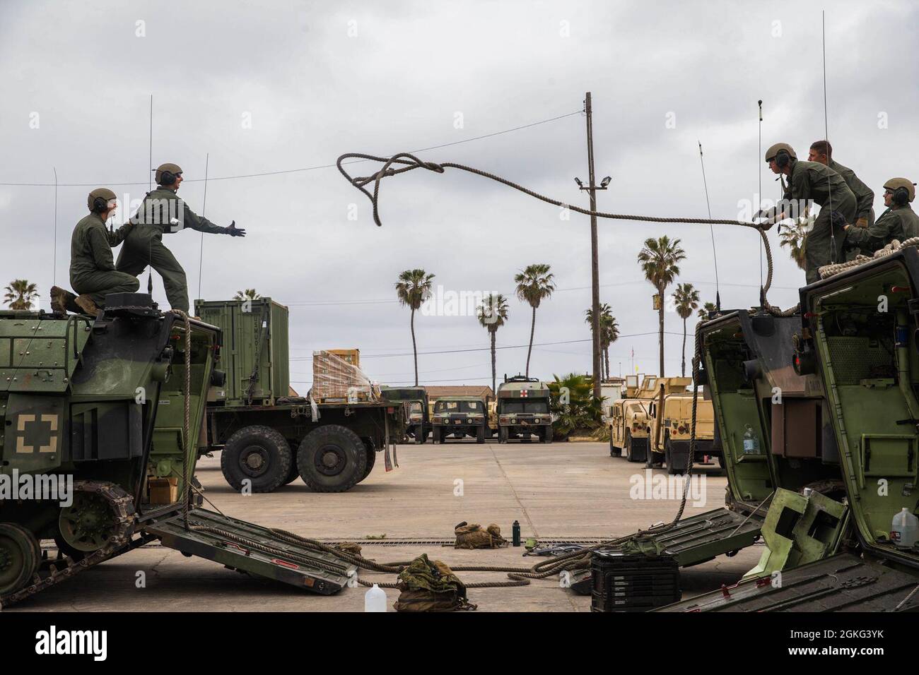 U.S. Marines with 3rd Assault Amphibian Battalion, 1st Marine Division ...