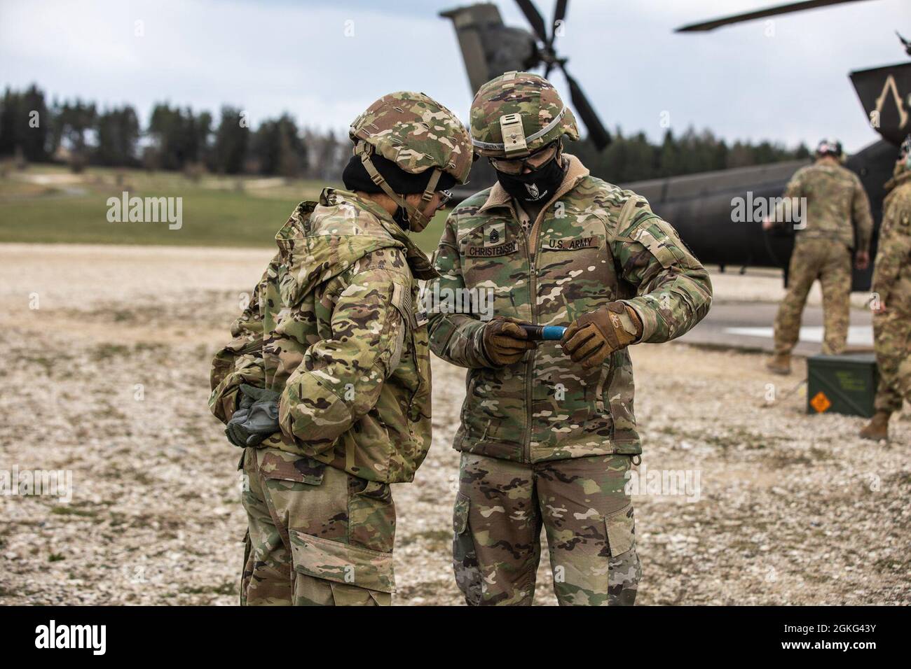 Command Sgt. Maj. Robert Christensen of the 1-3rd Attack Battalion ...