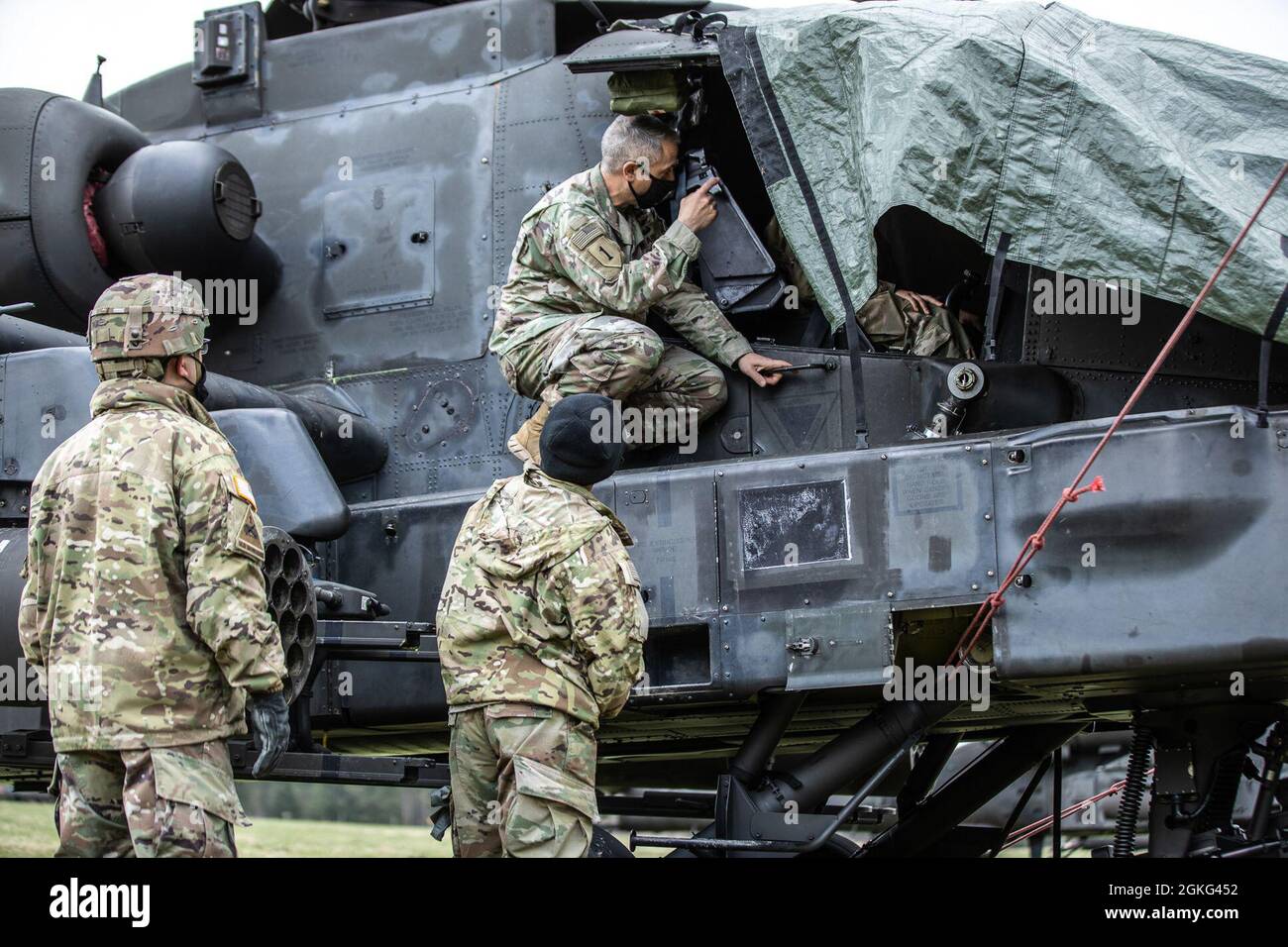 Command Sgt. Maj. Robert Christensen of the 1-3rd Attack Battalion ...