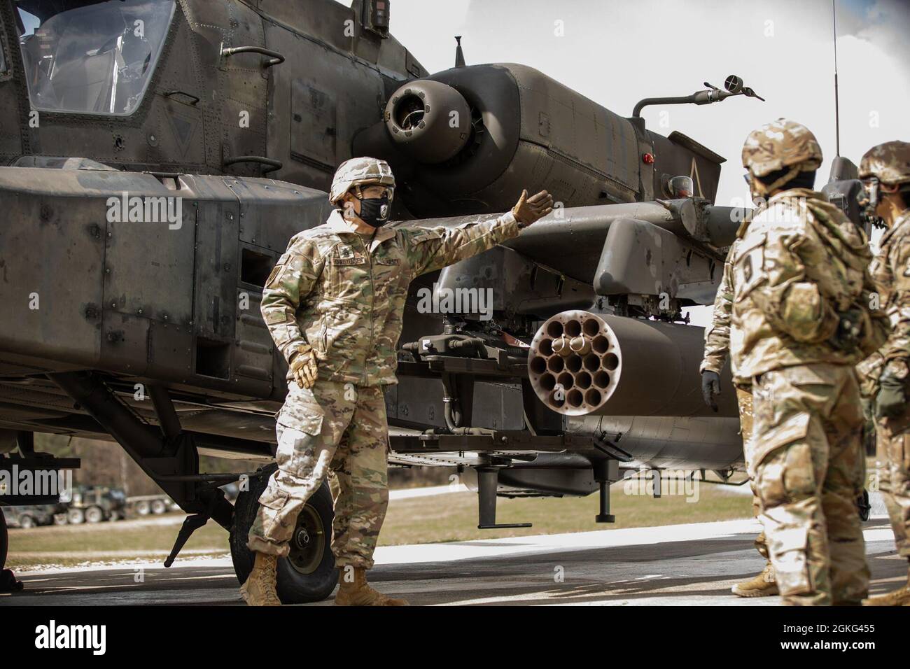 Command Sgt. Maj. Robert Christensen of the 1-3rd Attack Battalion ...