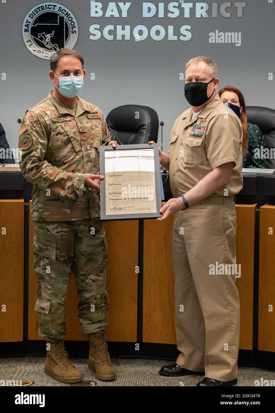 U.S. Air Force Col. Greg Moseley, 325th Fighter Wing commander, and U.S ...
