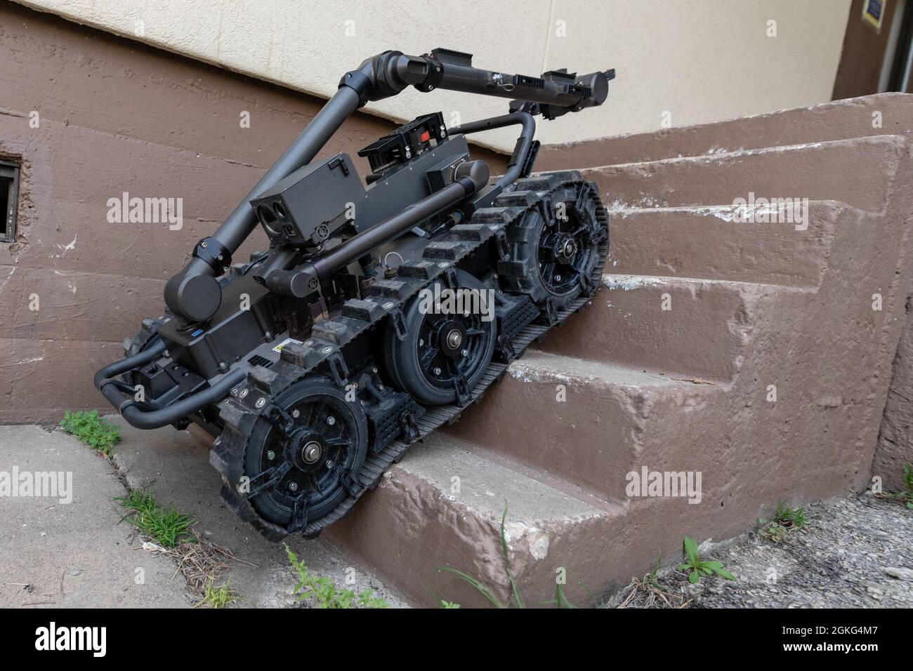 The Man Transportable Robotic Systems, MTSR II, travels down a ...
