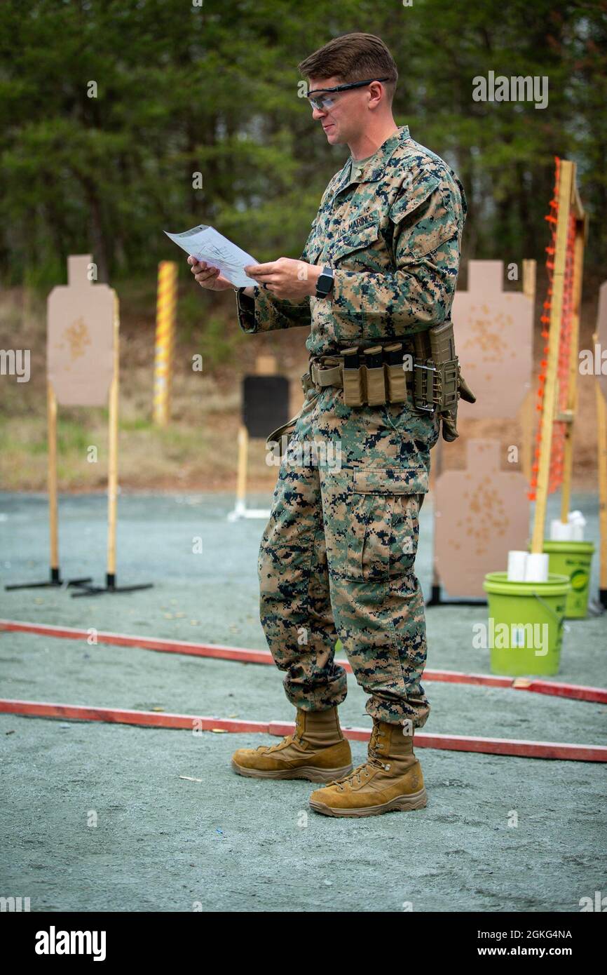 U.S Marine Sgt. Patrick Moody, with the Marine Corps Shooting Team ...