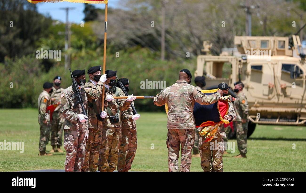 Command Sgt. Maj. Thomas Marnoch and Col. Landis Maddox, command ...