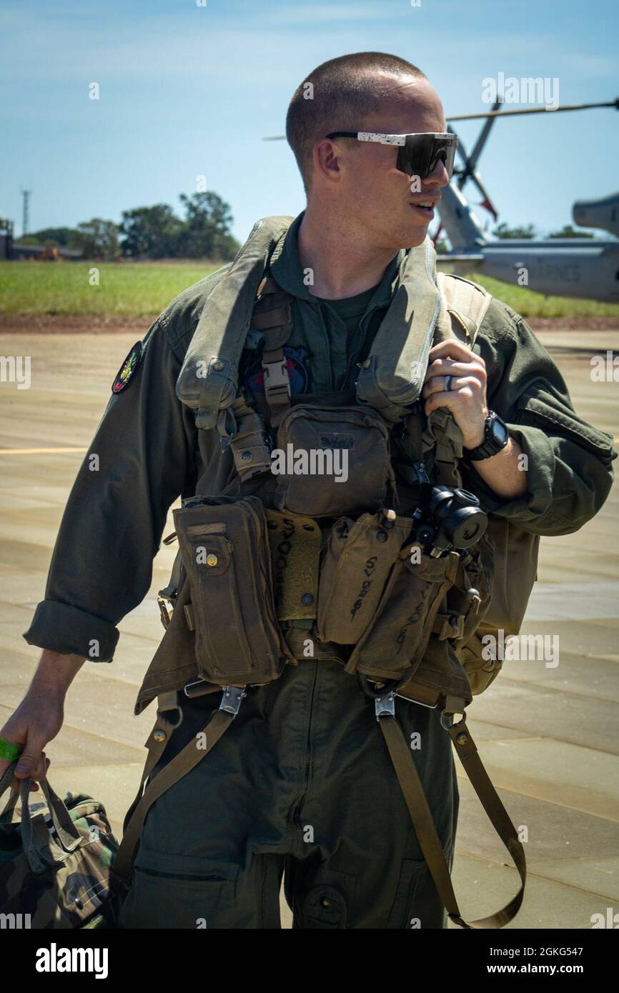 U.S. Marine Corps Capt. Tyler Burke, a pilot assigned to Marine ...