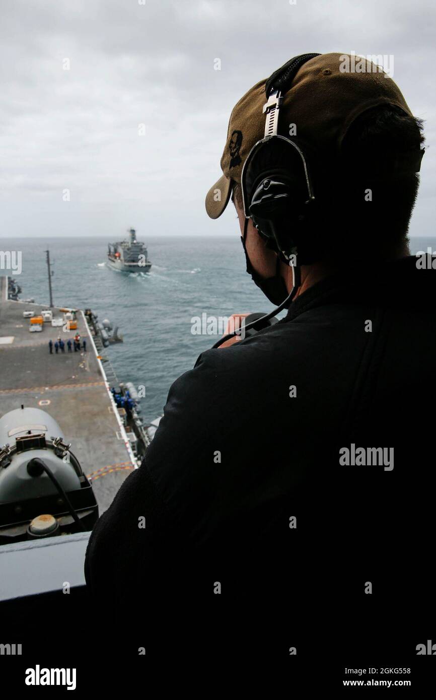 PACIFIC OCEAN (April 14, 2021) Operations Specialist 2nd Class Patrick ...