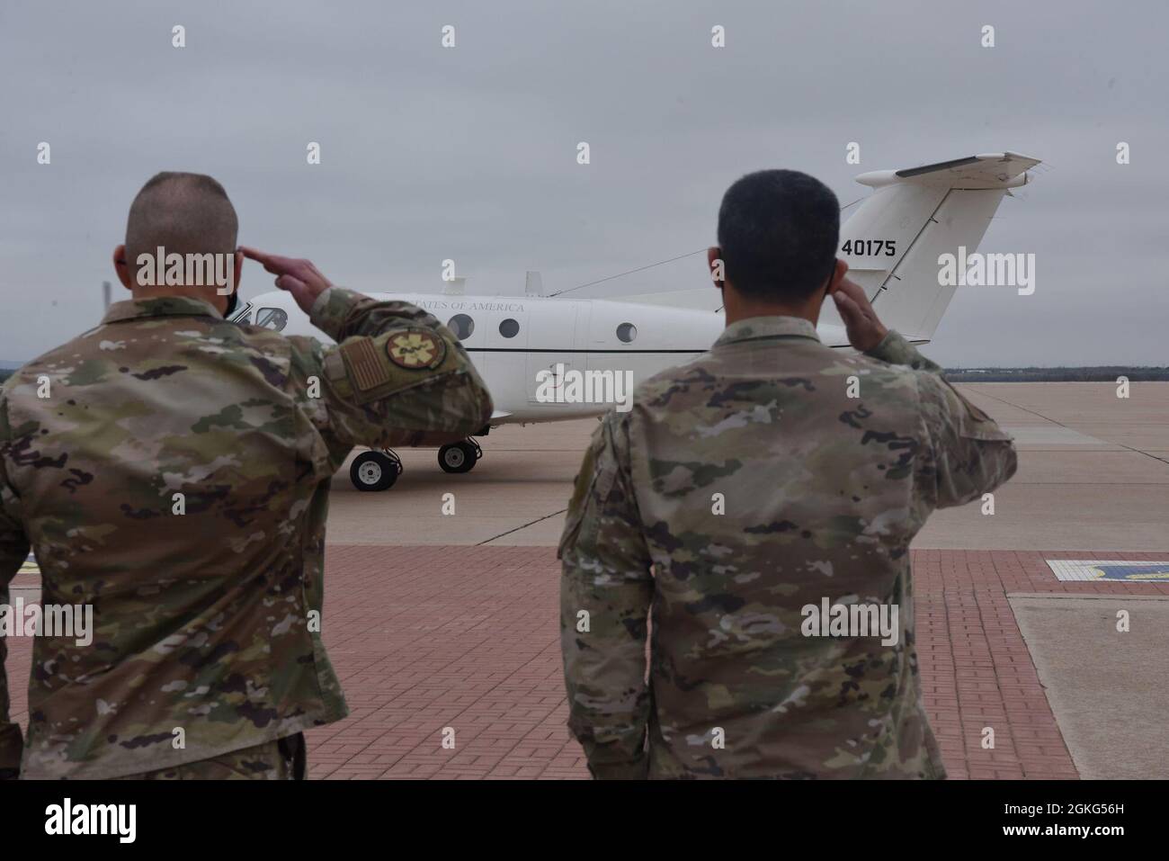 Colonel Ed Sumangil, 7th Bomb Wing commander, right, and Lt. Colonel ...