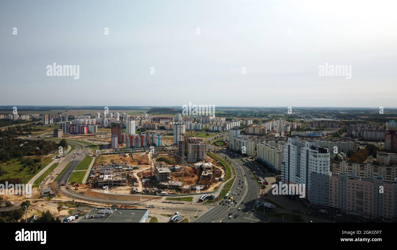 Drone shot block apartment buildings hi-res stock photography and ...