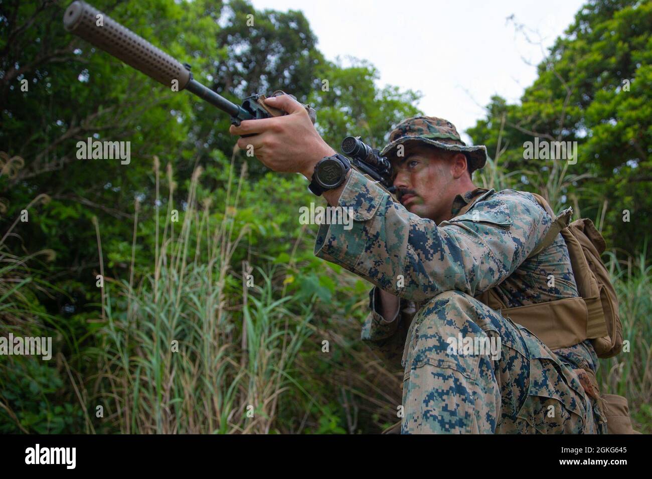 U.S. Marine Corps Cpl. Ryan Hall, a rifleman with 2d Battalion, 2d ...