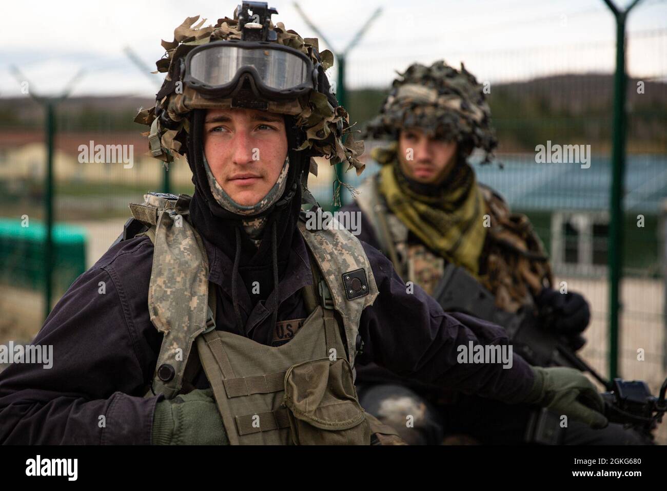 Latvian Armed Forces soldiers with the Mechanized Infantry Brigade, 2nd ...