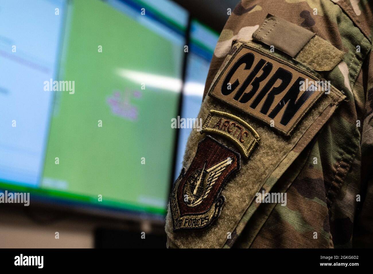 U.S. Air Force Senior Airman Tyler Mullins, a 354th Civil Engineering ...
