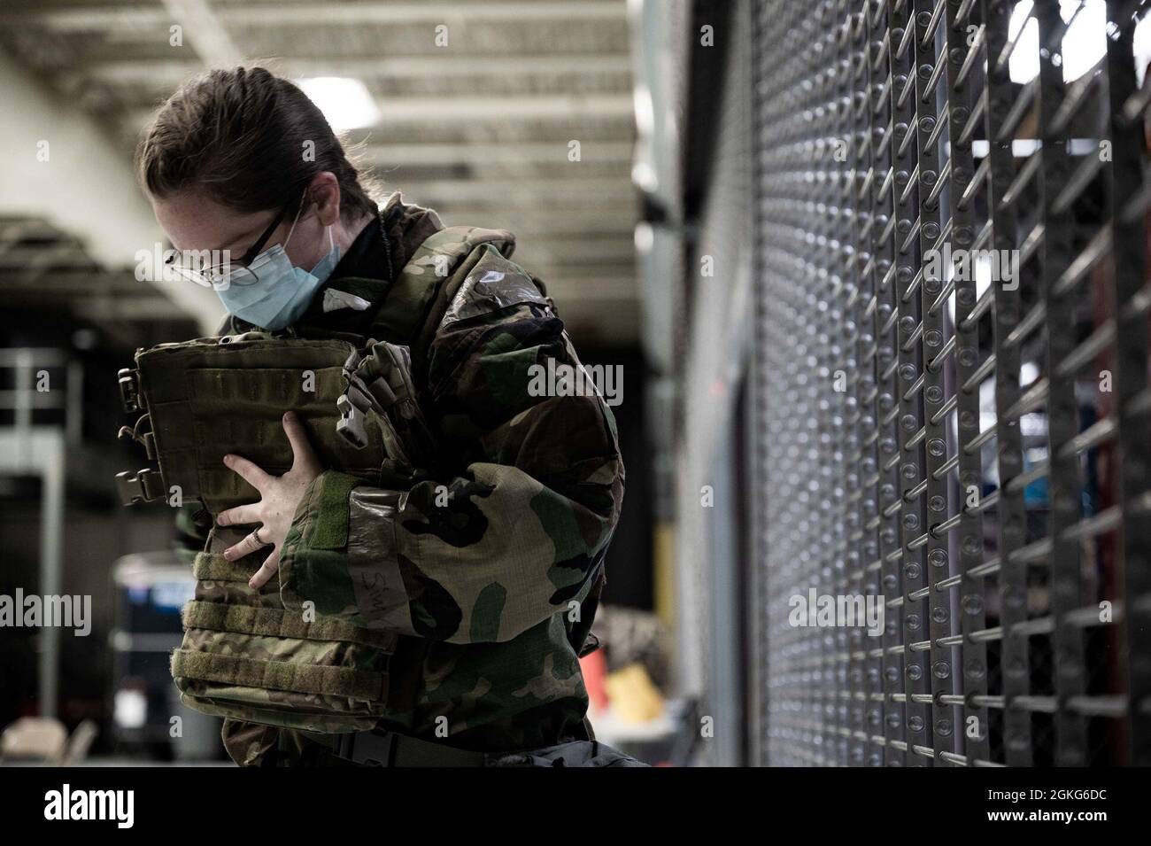 U.S. Air Force Senior Airman Mary Collison, a 354th Civil Engineering ...