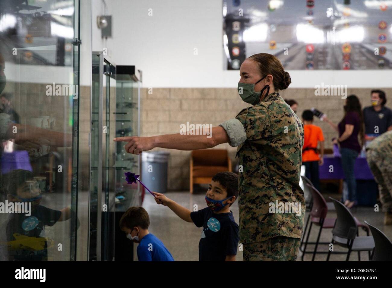 Lt. Col. Christine M. Houser, the commanding officer of Headquarters ...