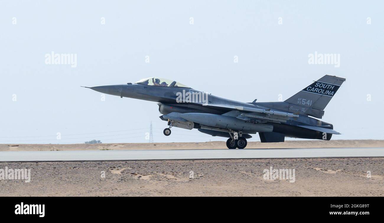 A U.S. Air Force F-16CJ Fighting Falcon from South Carolina Air ...