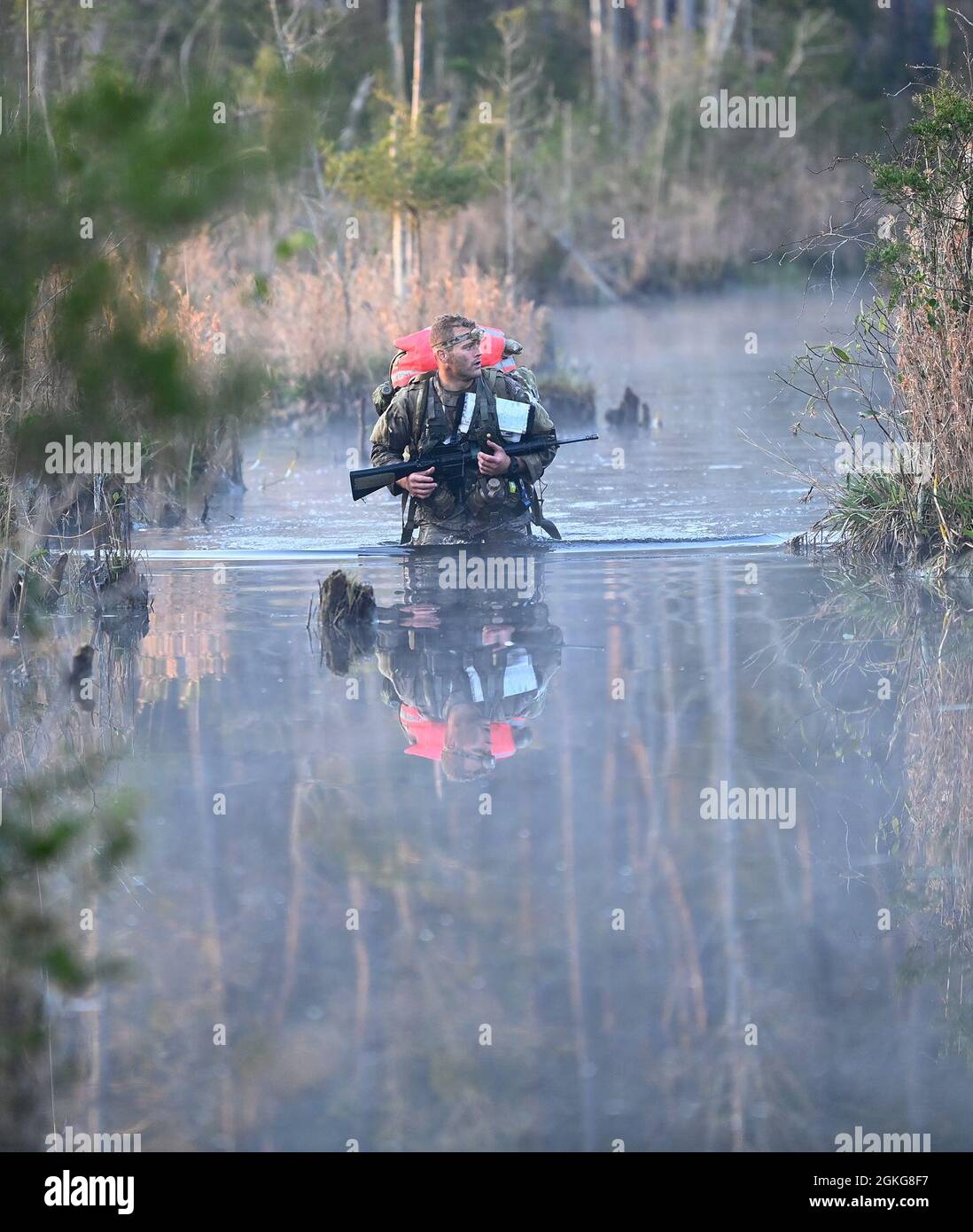 A Soldier from the U.S. Army John F. Kennedy Special Warfare Center and ...