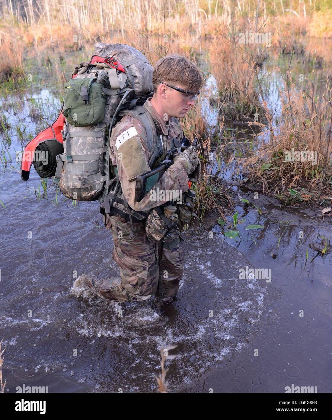 A Soldier from the U.S. Army John F. Kennedy Special Warfare Center and ...