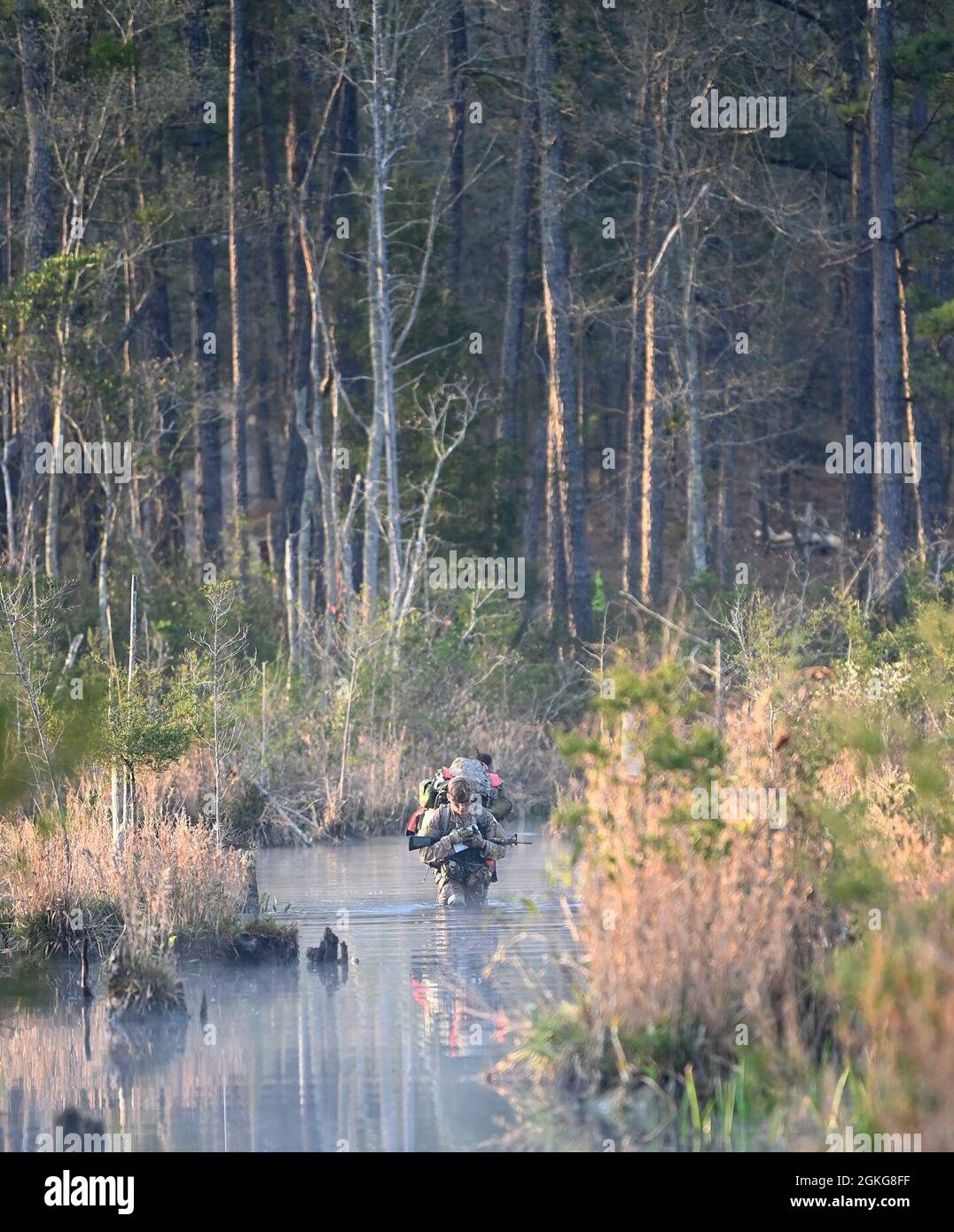 A Soldier from the U.S. Army John F. Kennedy Special Warfare Center and ...