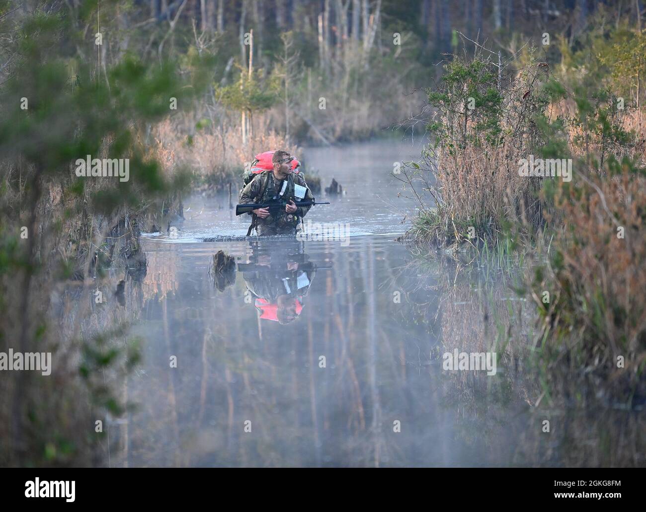 A Soldier from the U.S. Army John F. Kennedy Special Warfare Center and ...