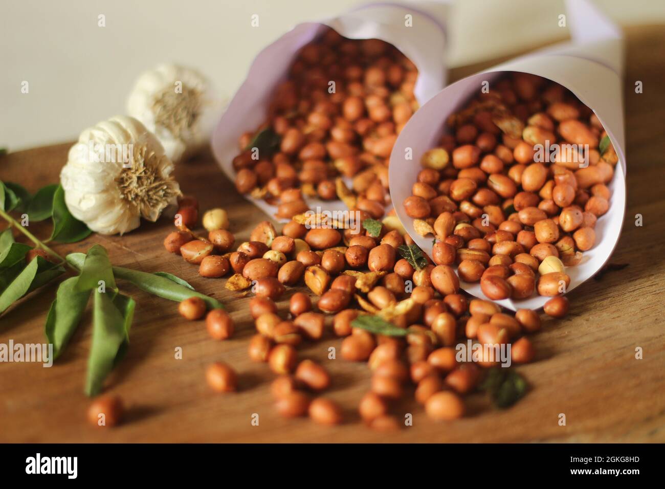 Indian fried peanuts, flavoured with chilli powder and asafetida. These ...