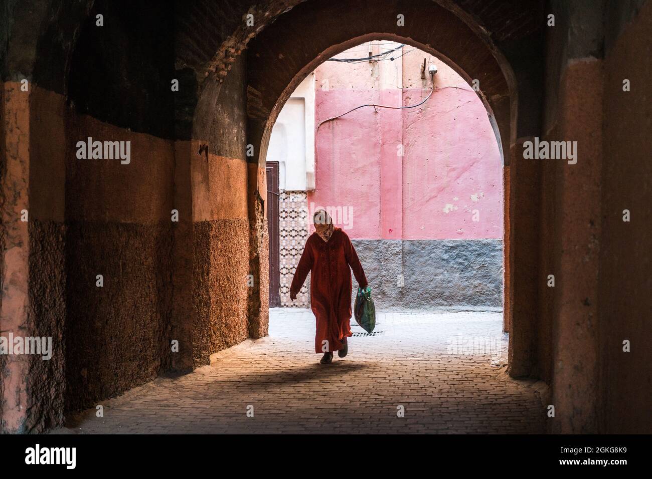 Street scene in the Marrakesh, Morocco, Africa Stock Photo - Alamy