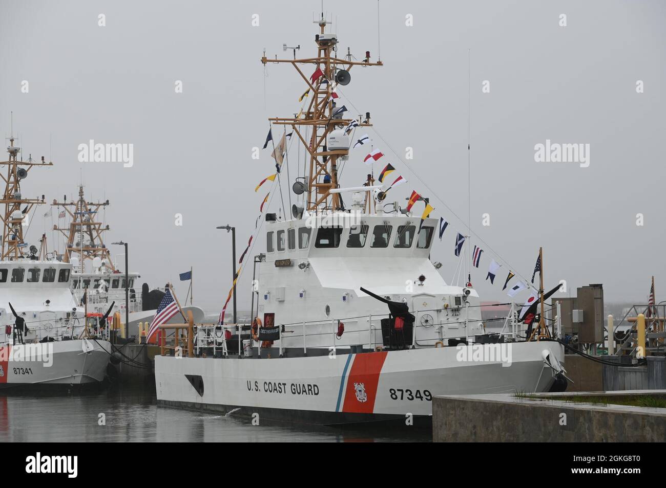 Coast Guard Cutter Shearwater, homeported in Cape May, N.J., is moored ...