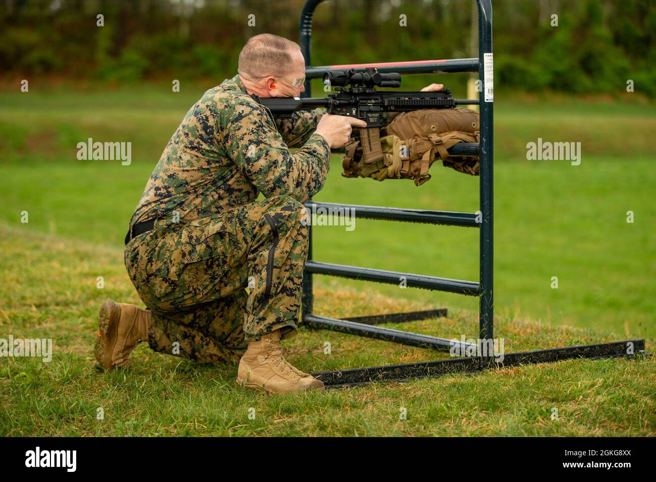 U.S. Marine CWO3 Steven Broyles, regimental ordnance officer, Marine ...