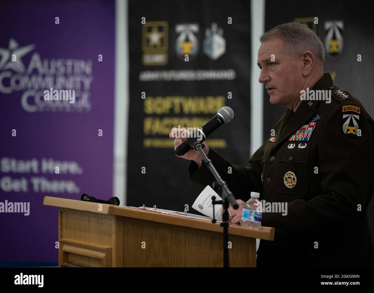 U.S. Army Futures Command, or AFC, conducts a ribbon-cutting ceremony ...