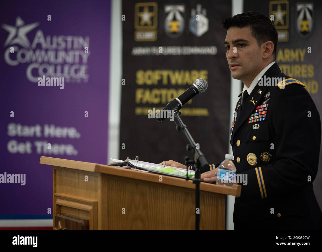 U.S. Army Futures Command, or AFC, conducts a ribbon-cutting ceremony ...