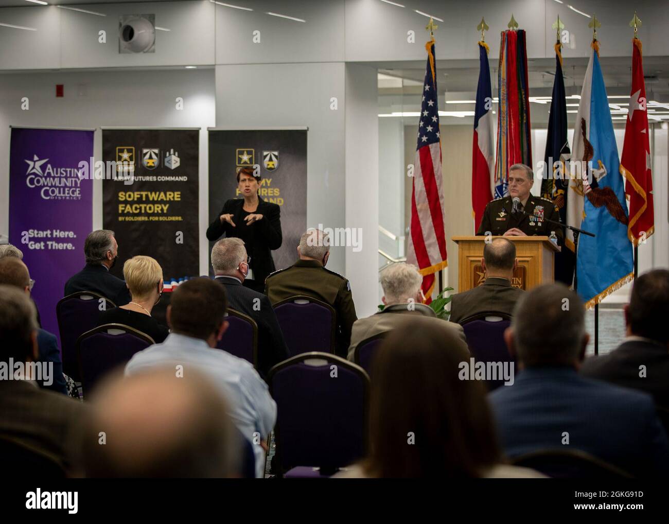 U.S. Army Futures Command, or AFC, conducts a ribbon-cutting ceremony ...