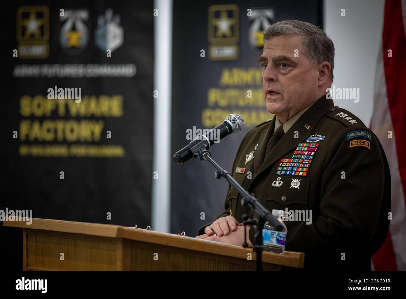 U.S. Army Futures Command, or AFC, conducts a ribbon-cutting ceremony ...