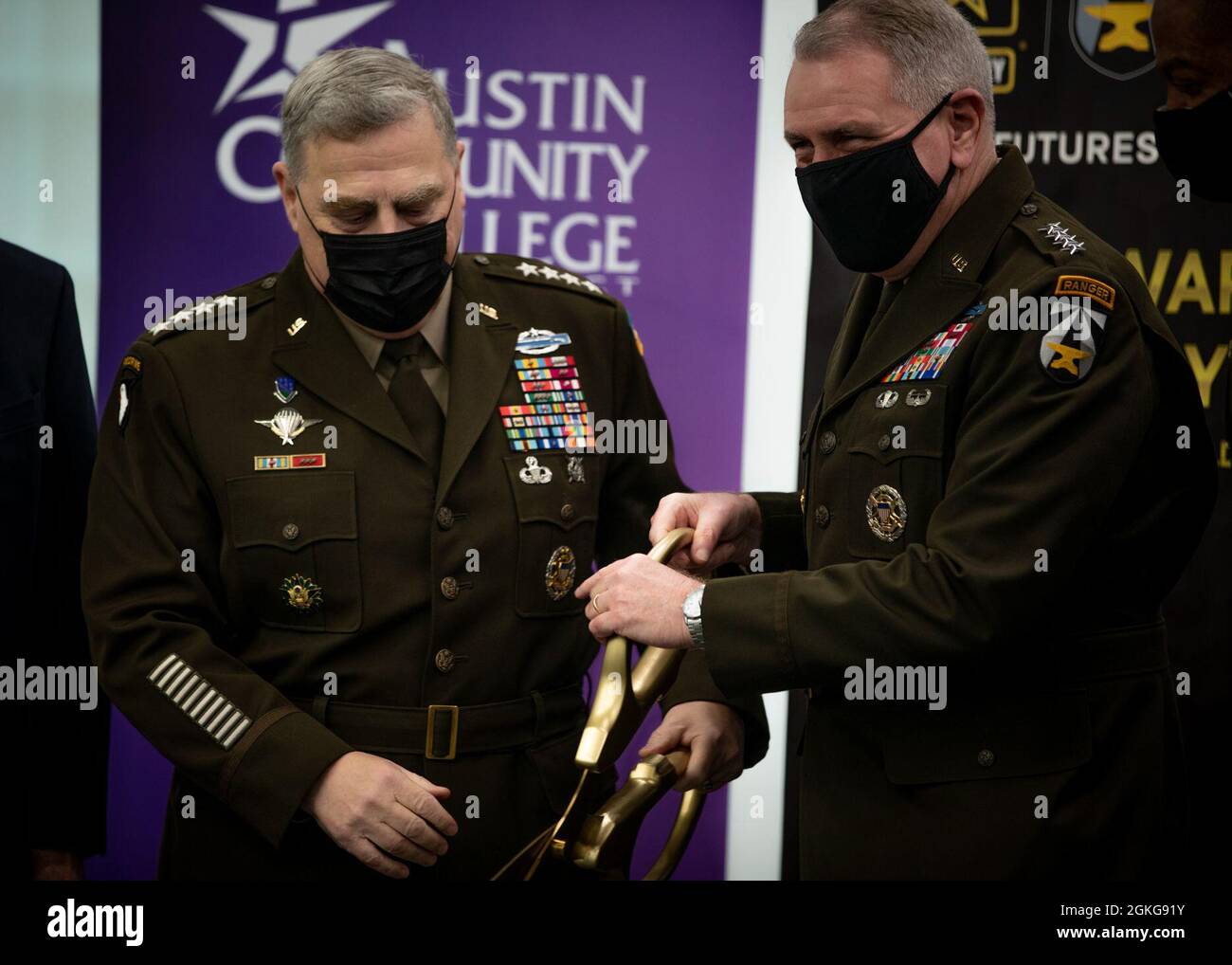 U.S. Army Futures Command, or AFC, conducts a ribbon-cutting ceremony ...