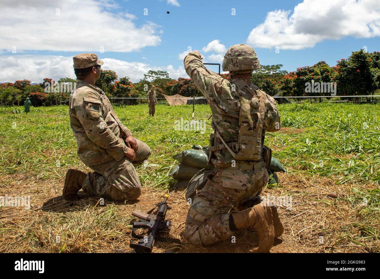 Training with hand grenades hi-res stock photography and images - Alamy
