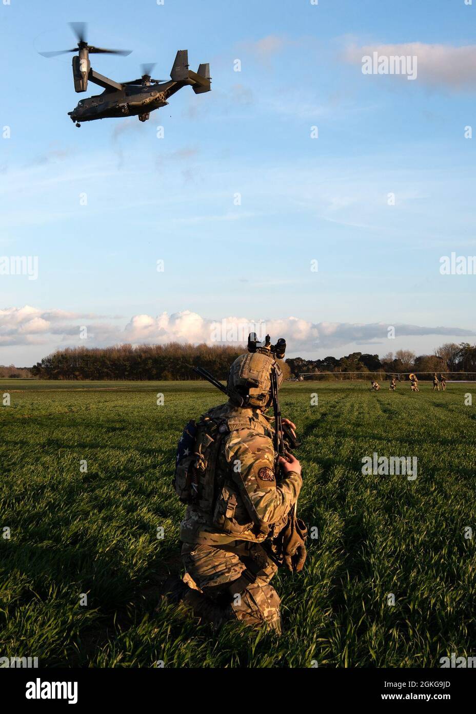 A U.S. Air Force Special Tactics operator assigned to the 321st Special ...