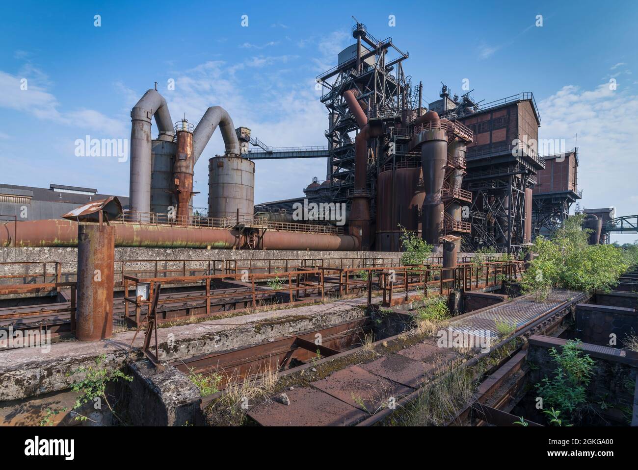 abandoned blast furnace building Stock Photo - Alamy