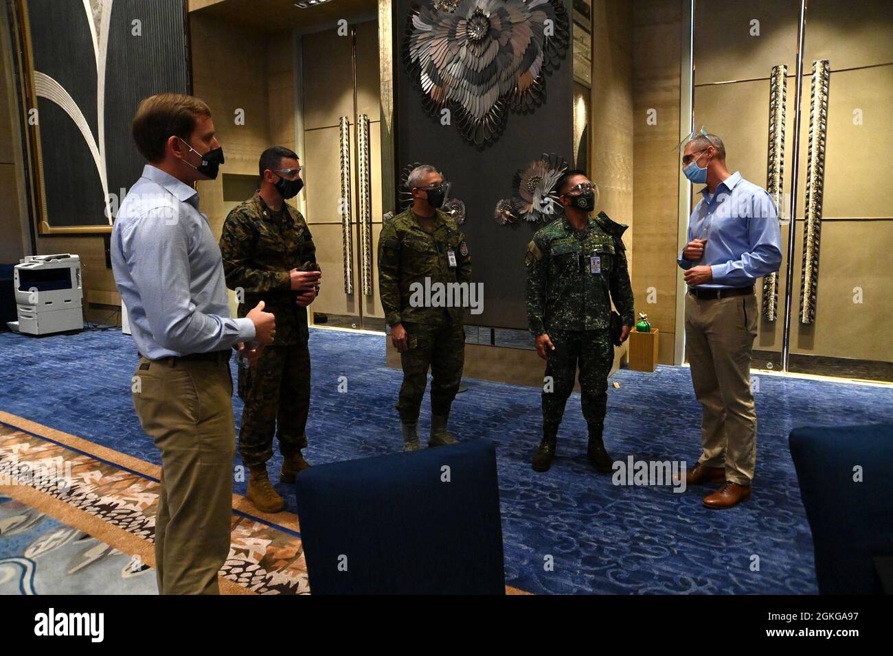 From left, U.S. Marine Corps Maj. Paul Morton, Special Operations ...