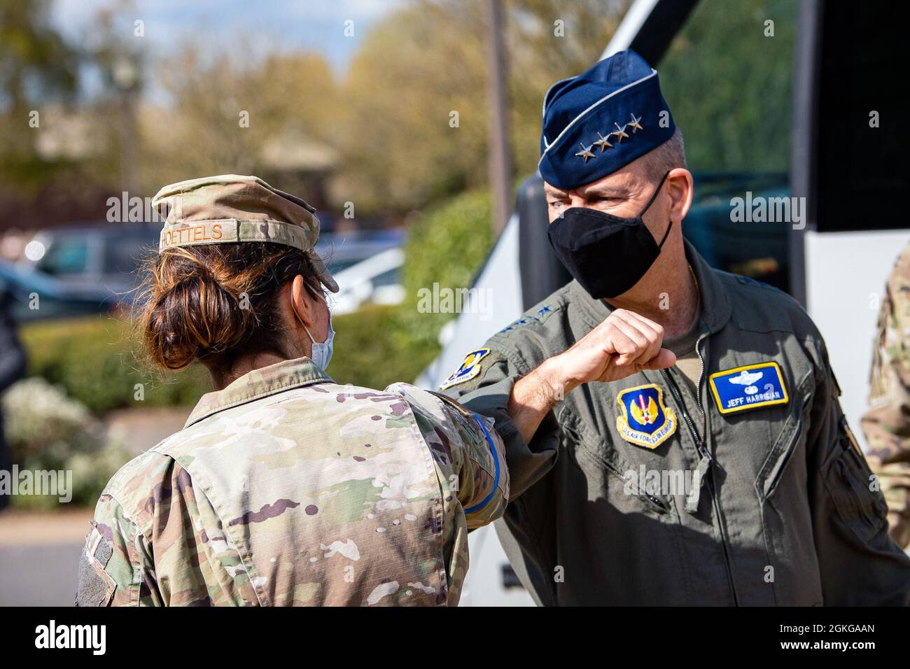 U.S. Air Force Lt. Col. Elizabeth Hoettels, left, 423 Medical Squadron ...