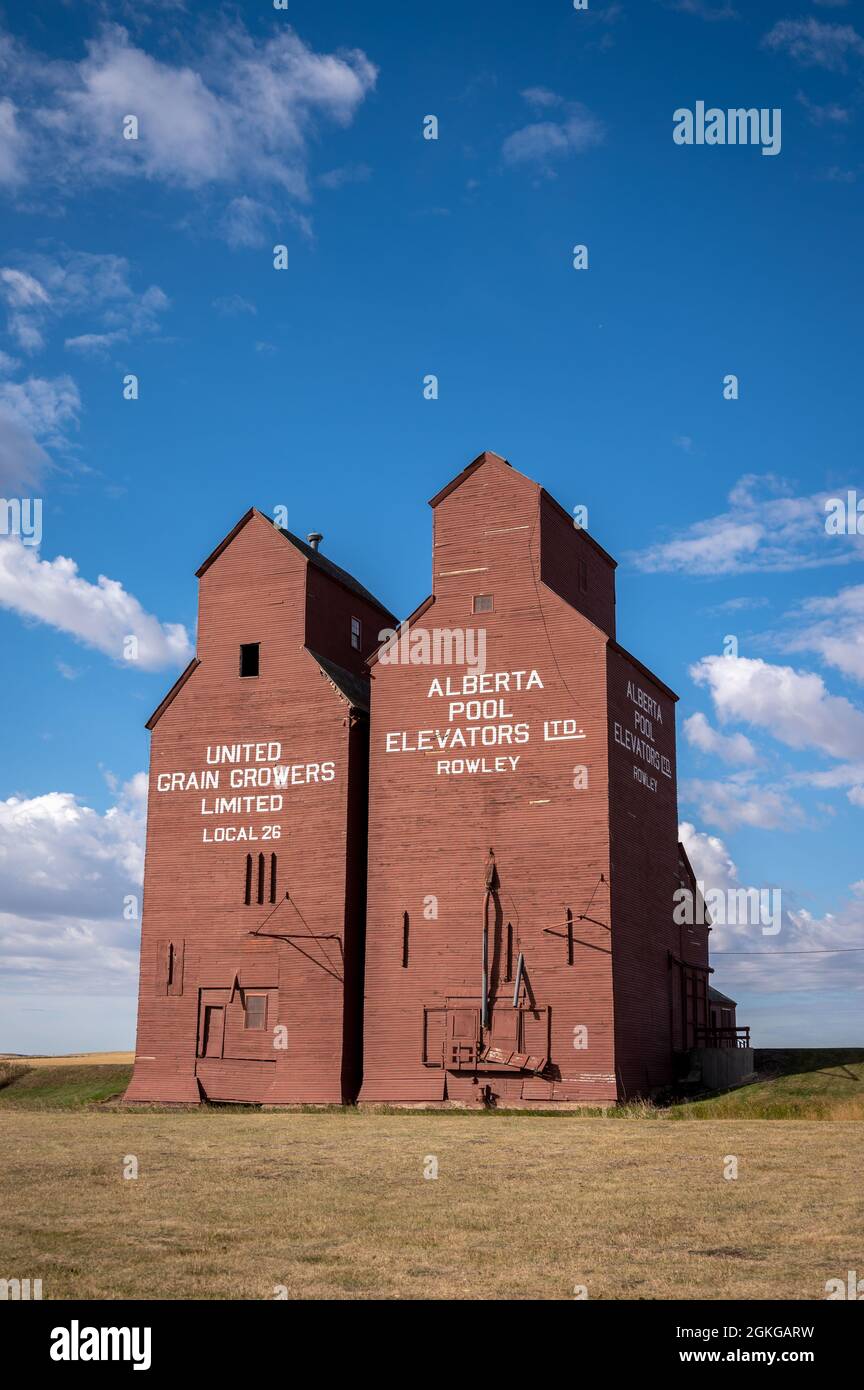 ROWLEY, CANADA - Sep 06, 2021: A vertical shot of the Historic wooden ...