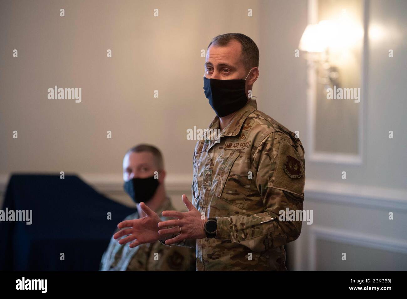 U.S. Air Force Chief Master Sgt. Brion Blais, U.S. Air Forces in Europe and Air Forces Africa ...