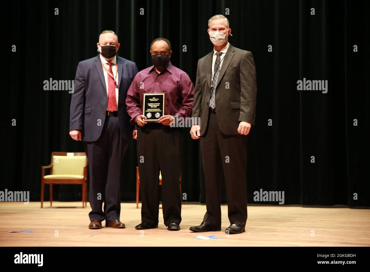 Program Executive Officer Land Systems John Garner (far left) and Rick ...