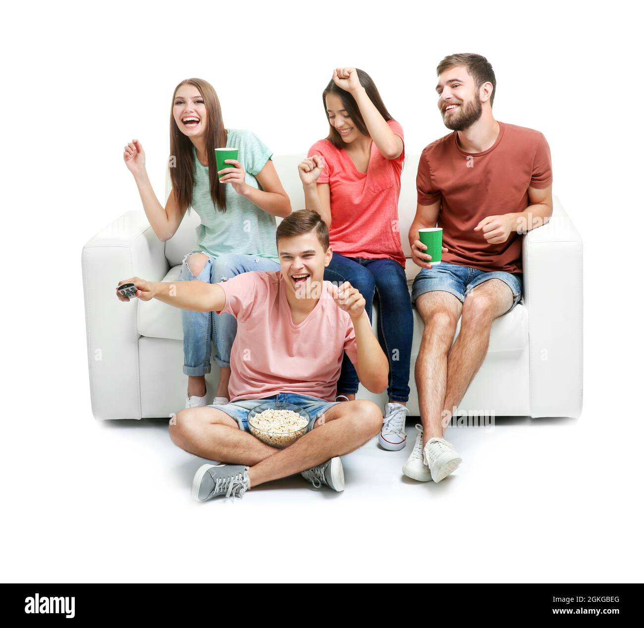 Friends tv cheering Cut Out Stock Images & Pictures - Alamy