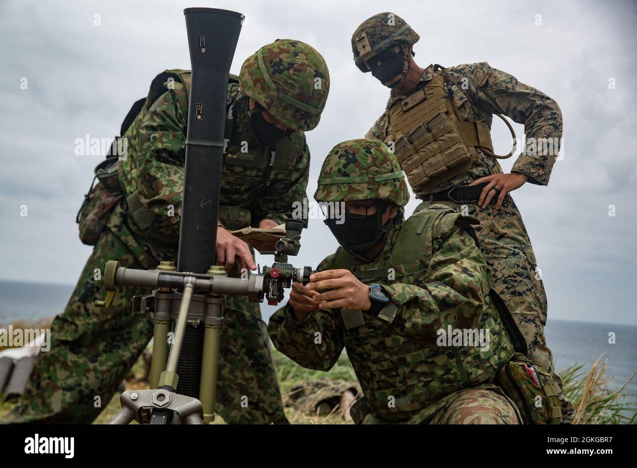Japanese soldiers with 15th Brigade, Japan Ground Self-Defense Force ...
