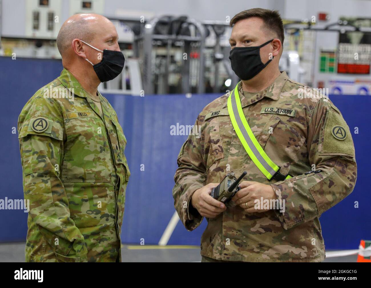 U.S. Army Maj. Troy King, chief of plans for Area Support Group ...