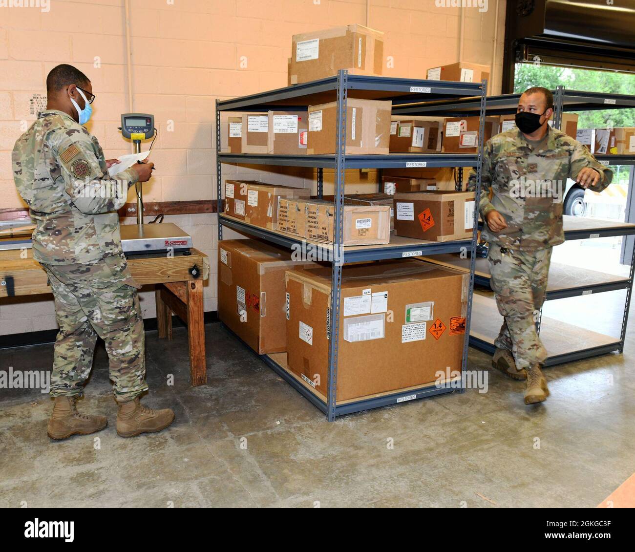 Staff Sgt. Davon Toles, right, Staff Sgt. Brandon McMillian, both 78th ...