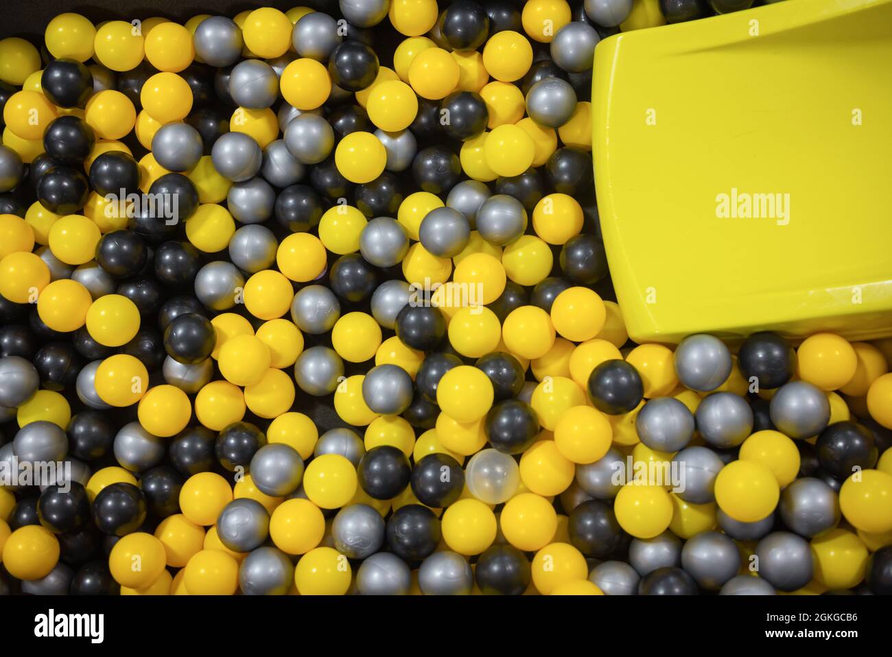 Many colour plastic balls from children's small town.holiday, children ...